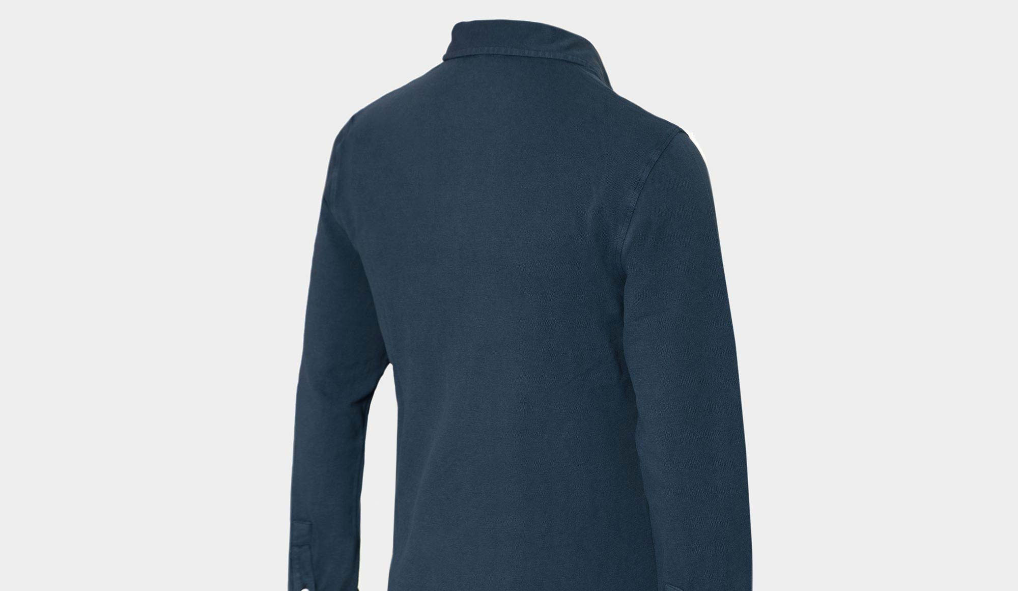 Drumohr Polo Garment Dyed Blue