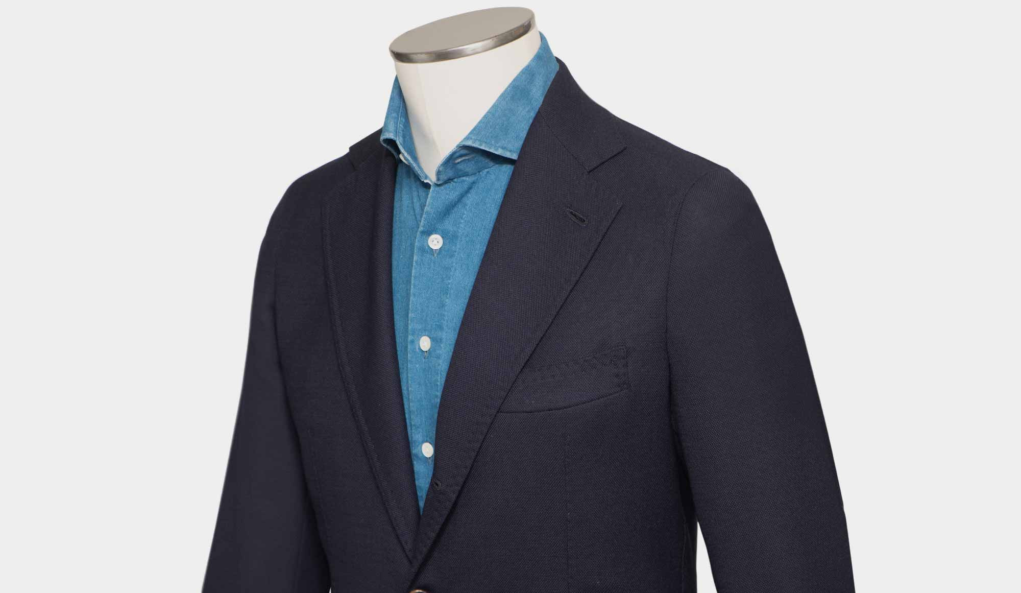 Gabo Napoli Jacket Wool-Stretch Navy