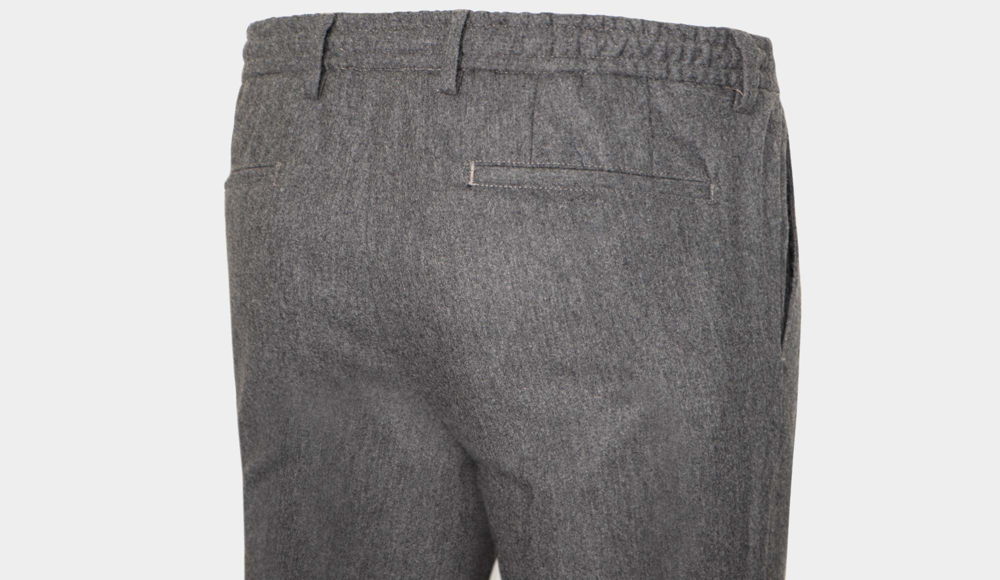 Germano Flannel Drawstring Grey