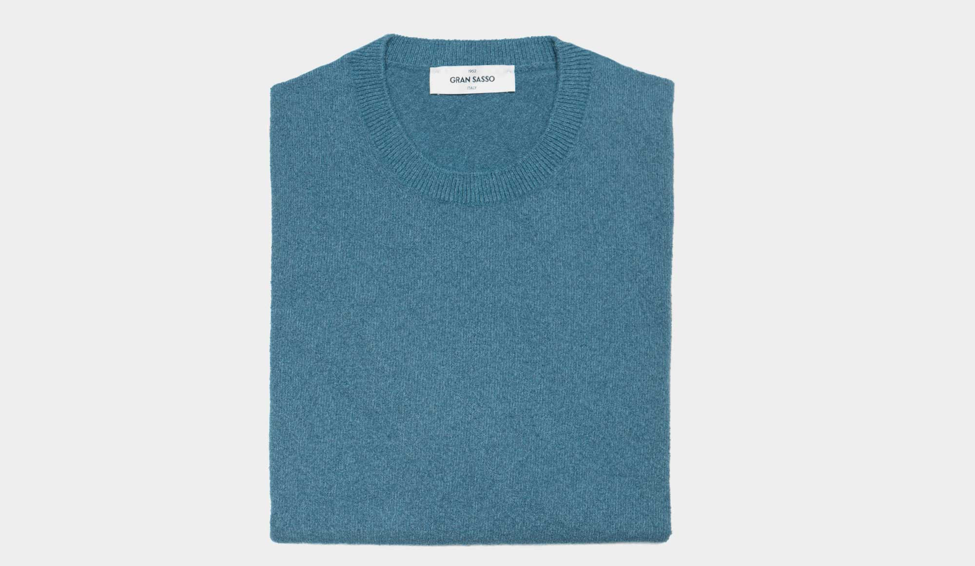 Gran Sasso Crewneck Terry Blue