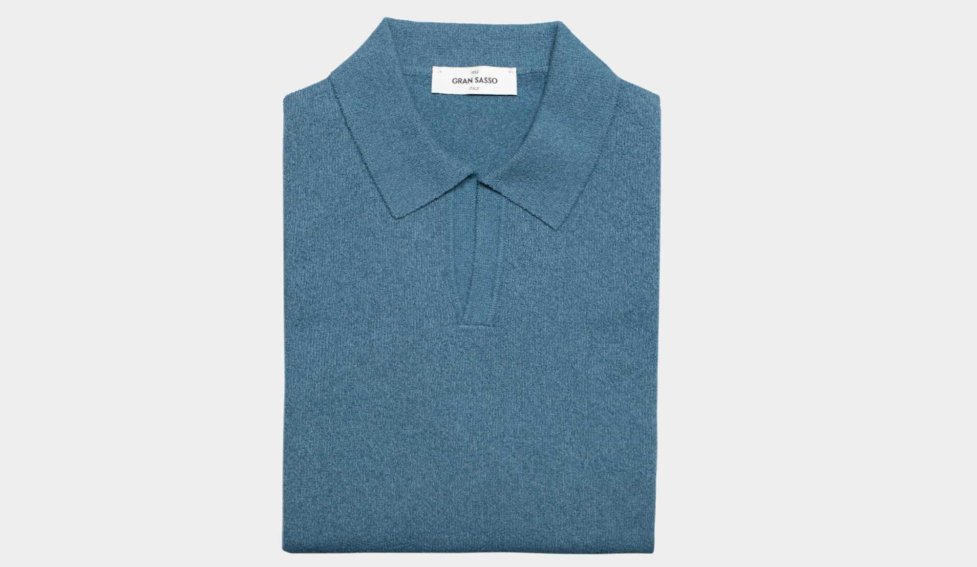 Gran Sasso Polo Terry Avio Blue