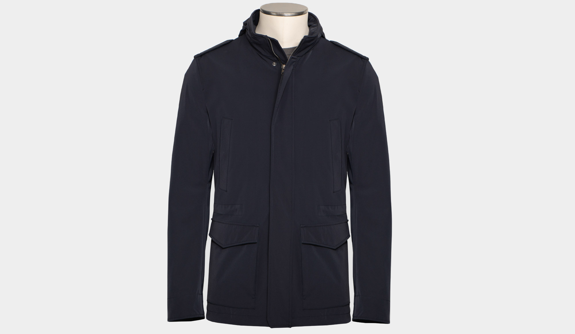 Herno Field Jacket Blue