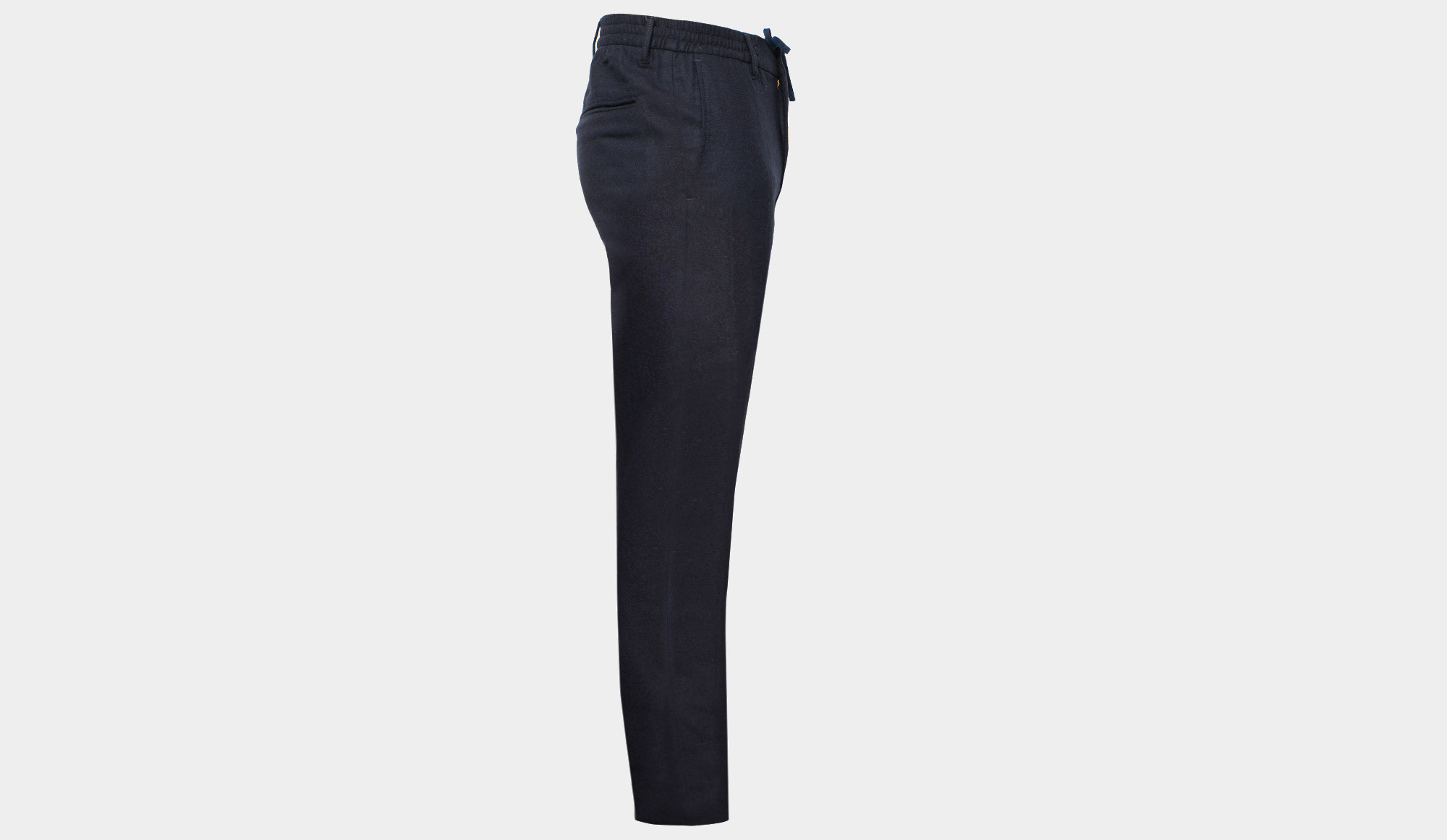 Incotex Trousers Drawstring Wool Navy
