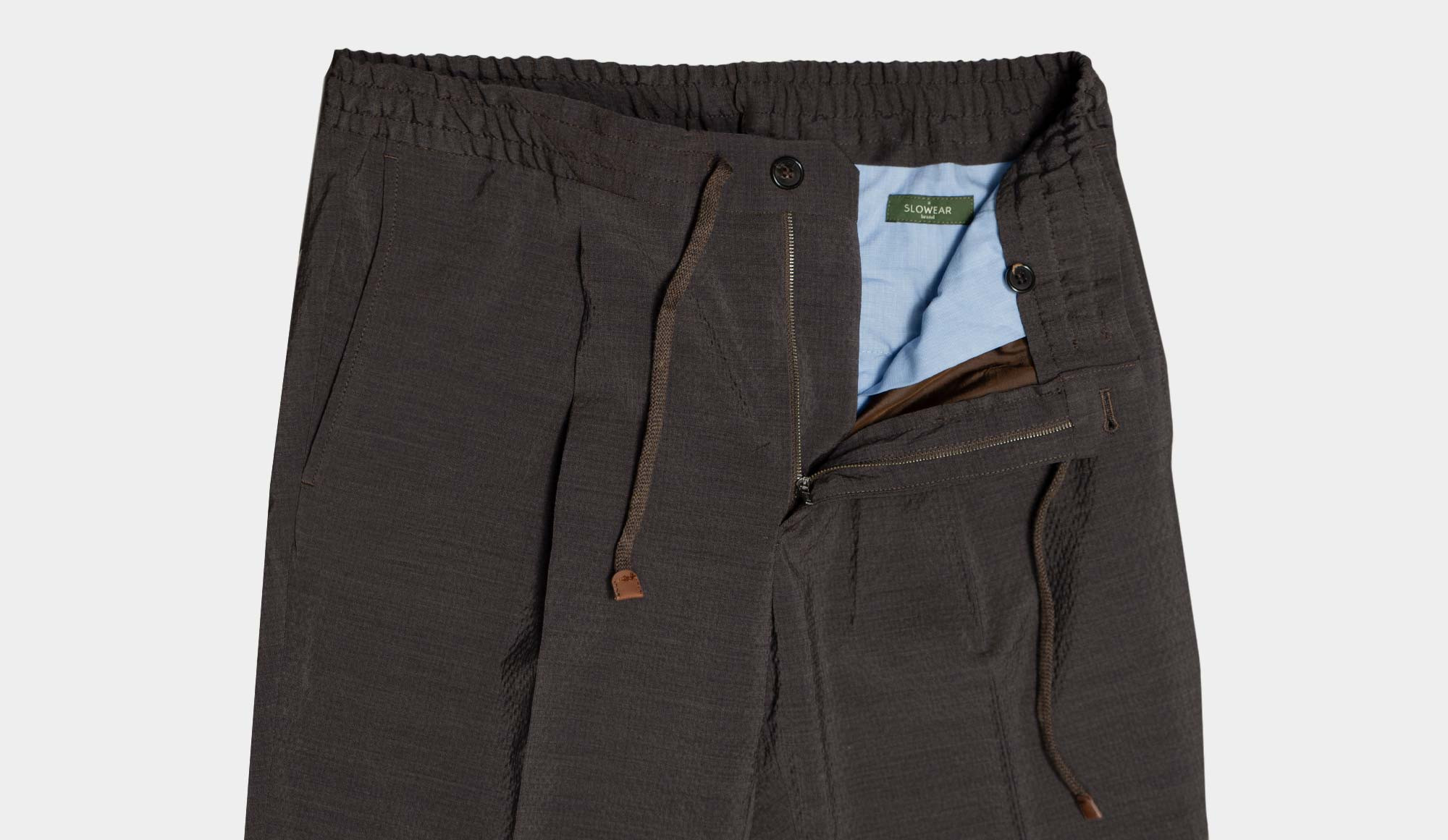 Incotex Trousers Seersucker Grey