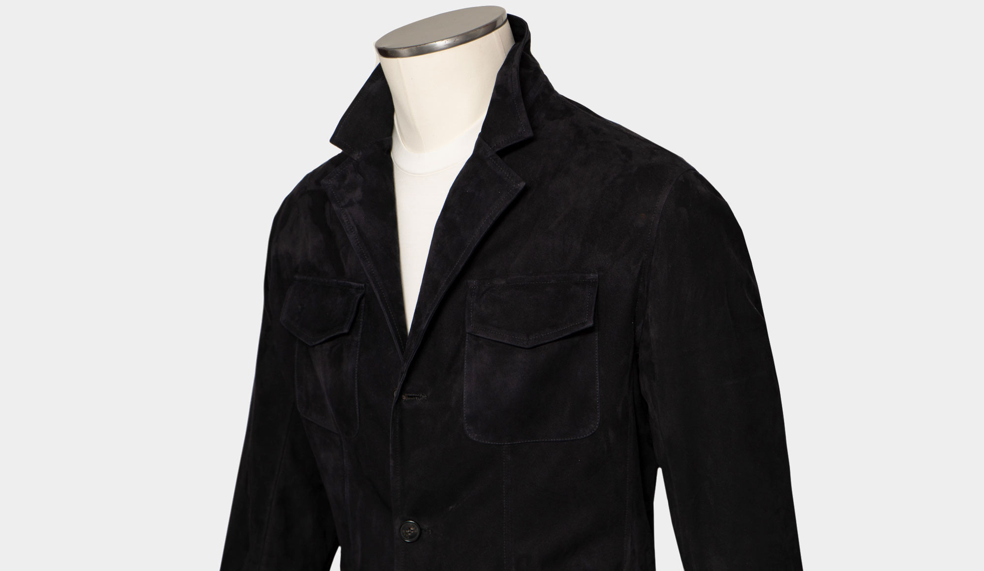 Manto Suede Jacket 'Pegaso' Black