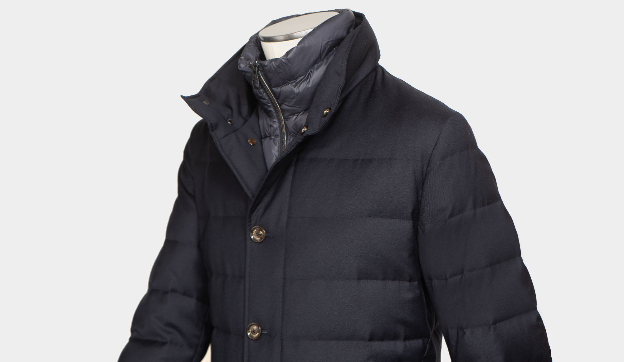 Montecore Down Coat Wool Navy