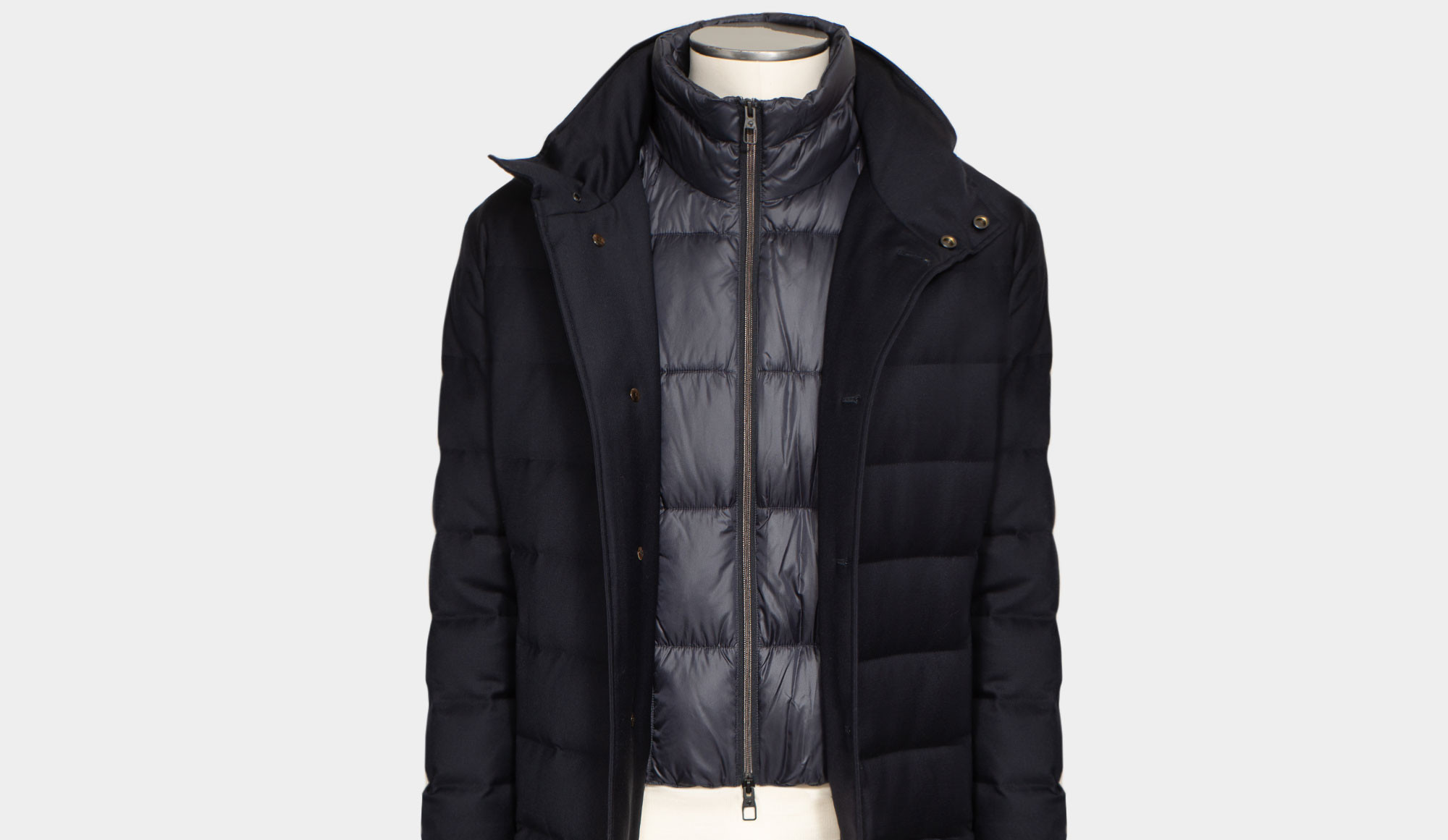 Montecore Down Coat Wool Navy
