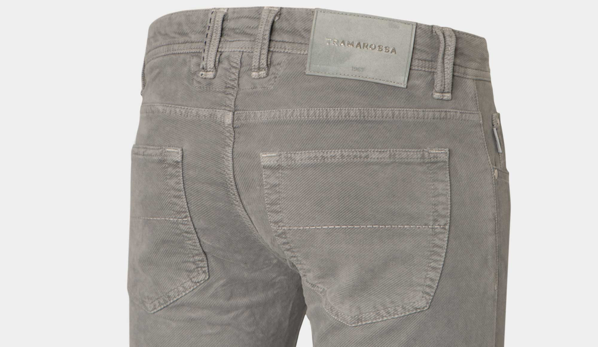 Tramarossa 5-Pocket Cotton Twill Grey